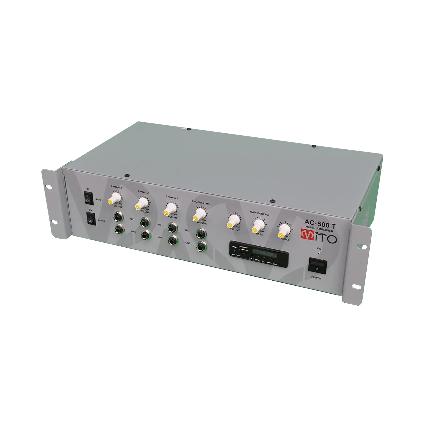 MITO AC 500 USB T V2 500W 8 Kanal Power Mixer Amfi | Müzik Üssü